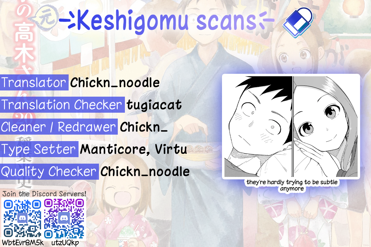 Karakai Jouzu no (Moto) Takagi-san - Chapter 308 - Toonclash