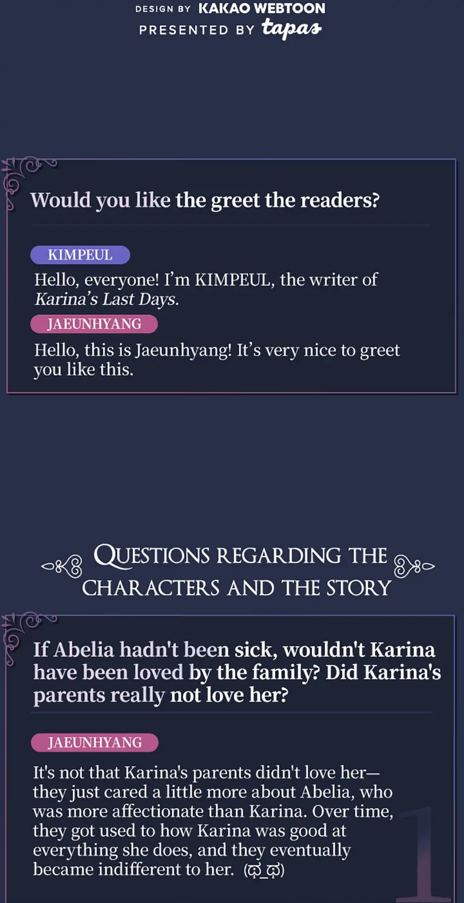 Karina’s Last Days - Chapter 39.5 - Toonclash